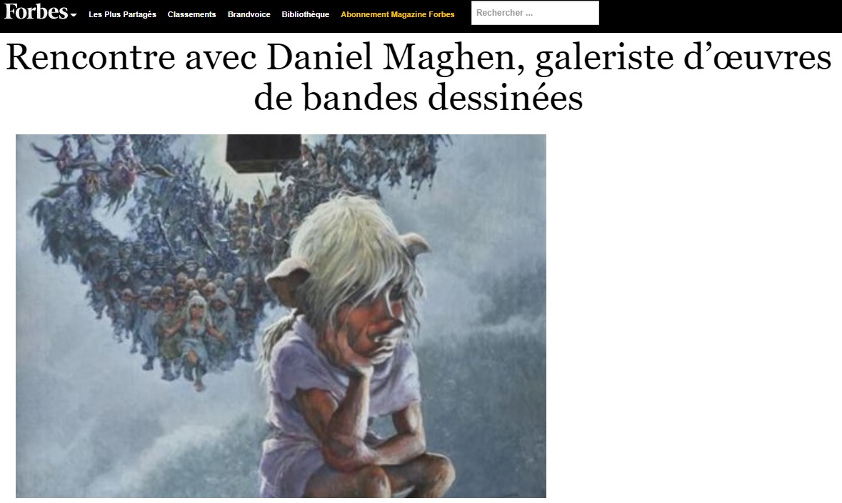 Rencontre avec Daniel Maghen, galeriste d’œuvres de #bandesdessinées ...